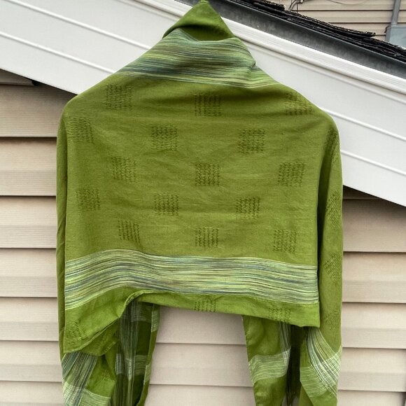 Accessories | Green Tribal Shawl | Poshmark